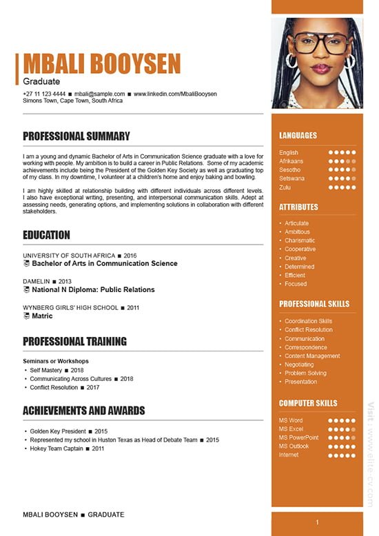 How to Compile your CV in 2022 - SA Gov Jobs